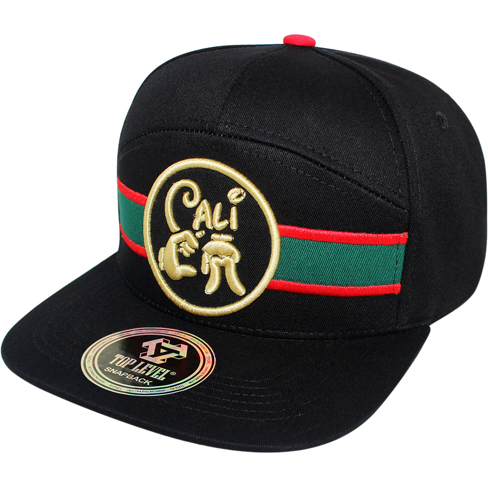TOP LEVEL : CALI | Front Raised Cali Verbiage with Hand Sign Design Sn